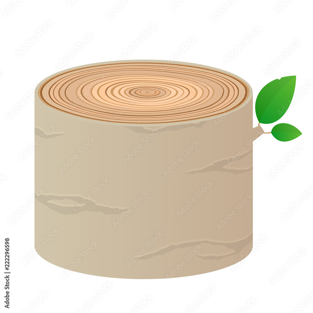 Cartoon Tree Log