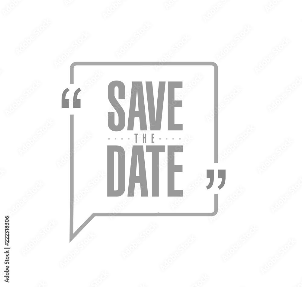 save the date Modern stamp message design Stock Illustration | Adobe Stock