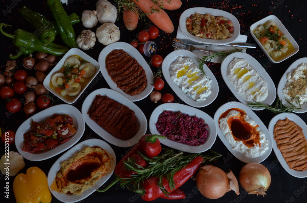 rakı mezesi, meze Stock Photo | Adobe Stock