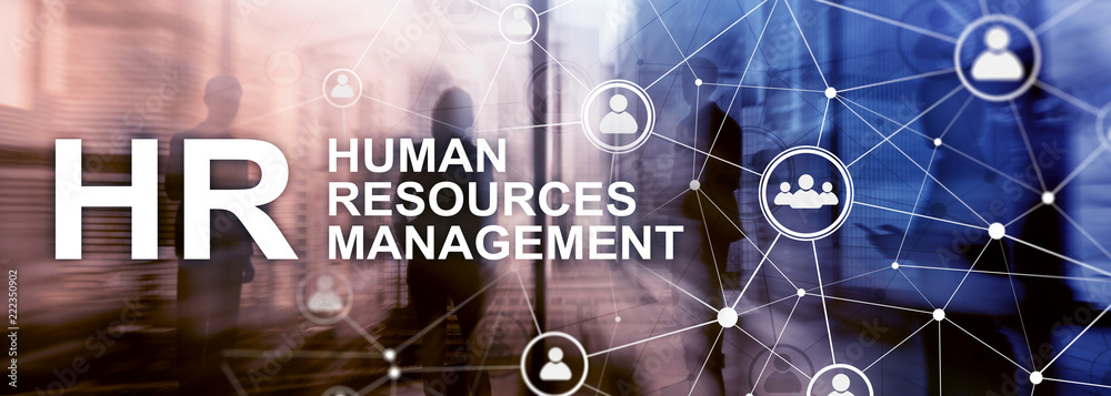 Human resource management, HR, Team Building and recruitment concept on ...