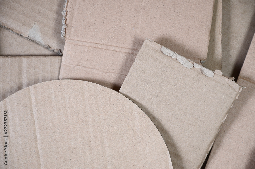 Background of paper textures piled ready to recycle. A pack of old ...