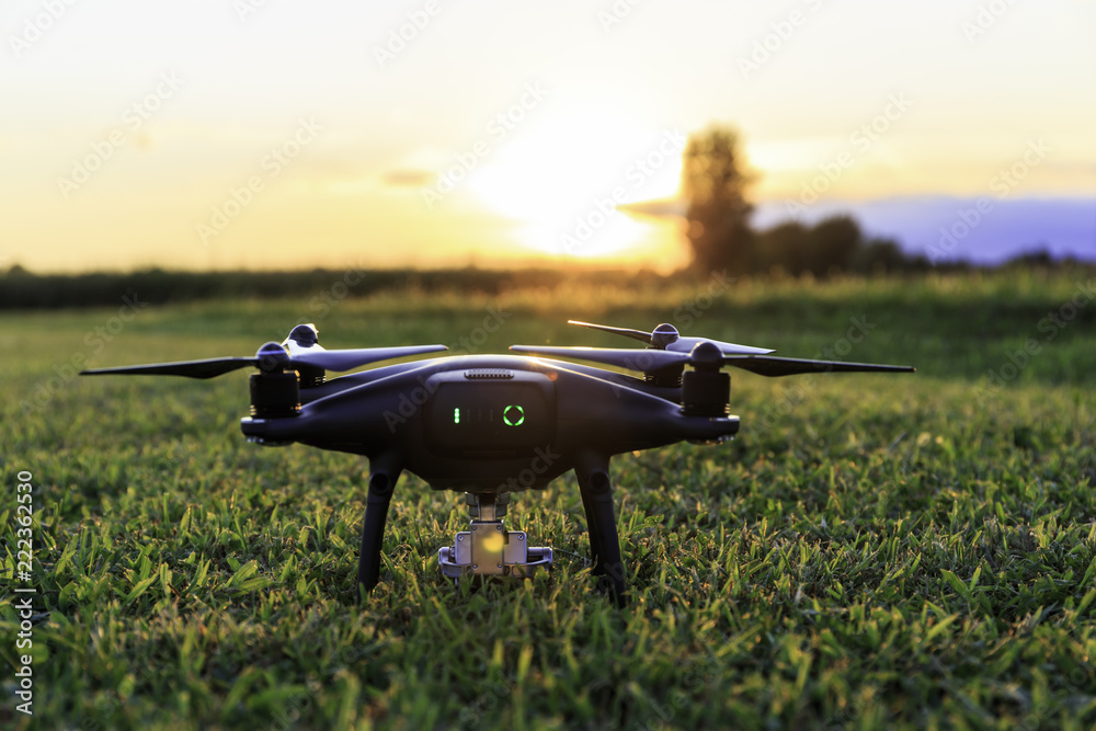 An unmanned aerial vehicle (UAV), commonly known as a drone Stock Photo ...