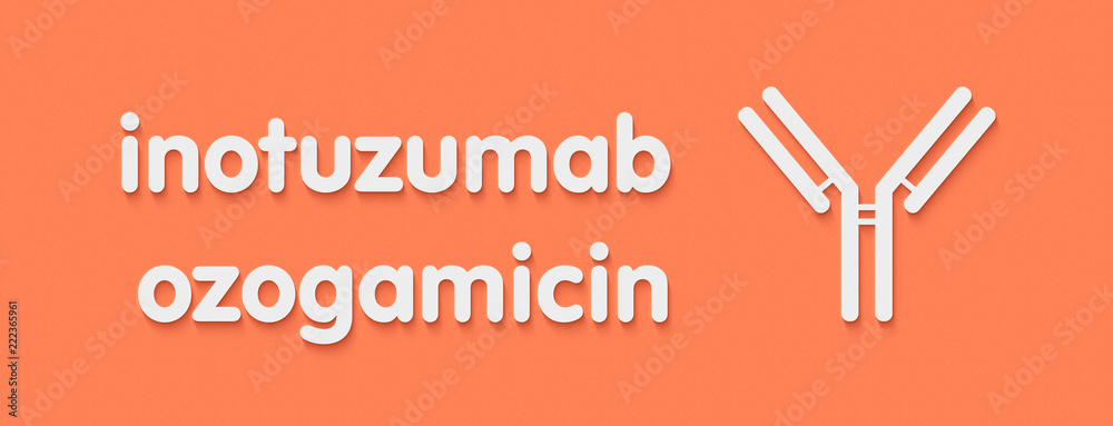 Inotuzumab ozogamicin antibody-drug conjugate. Used in treatment of ...
