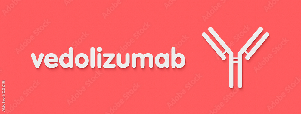 Vedolizumab monoclonal antibody drug. Targets alpha-4/beta-7 (a4b7 ...