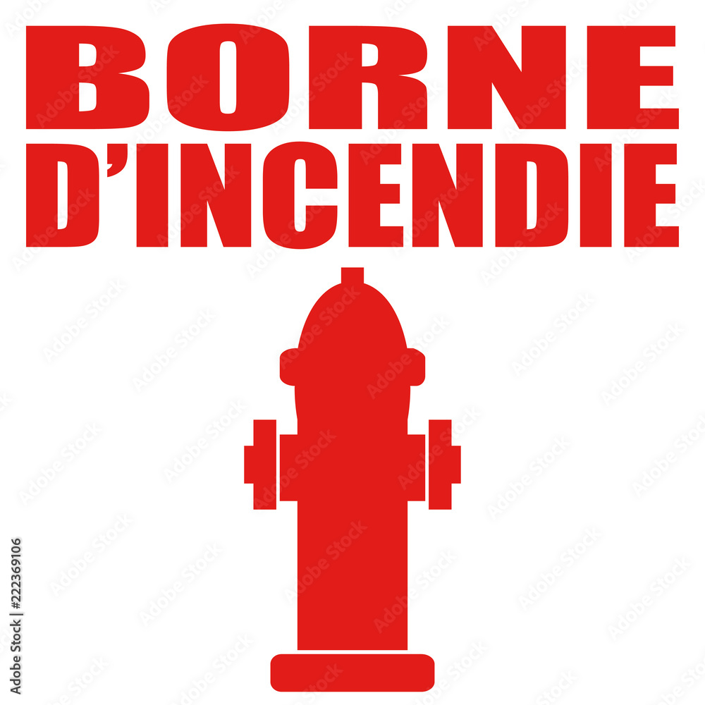 Logo borne d'incendie. Stock Vector | Adobe Stock