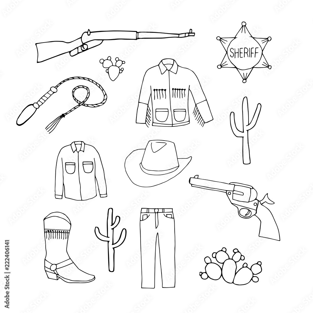 Western Sheriff Badge Drawing