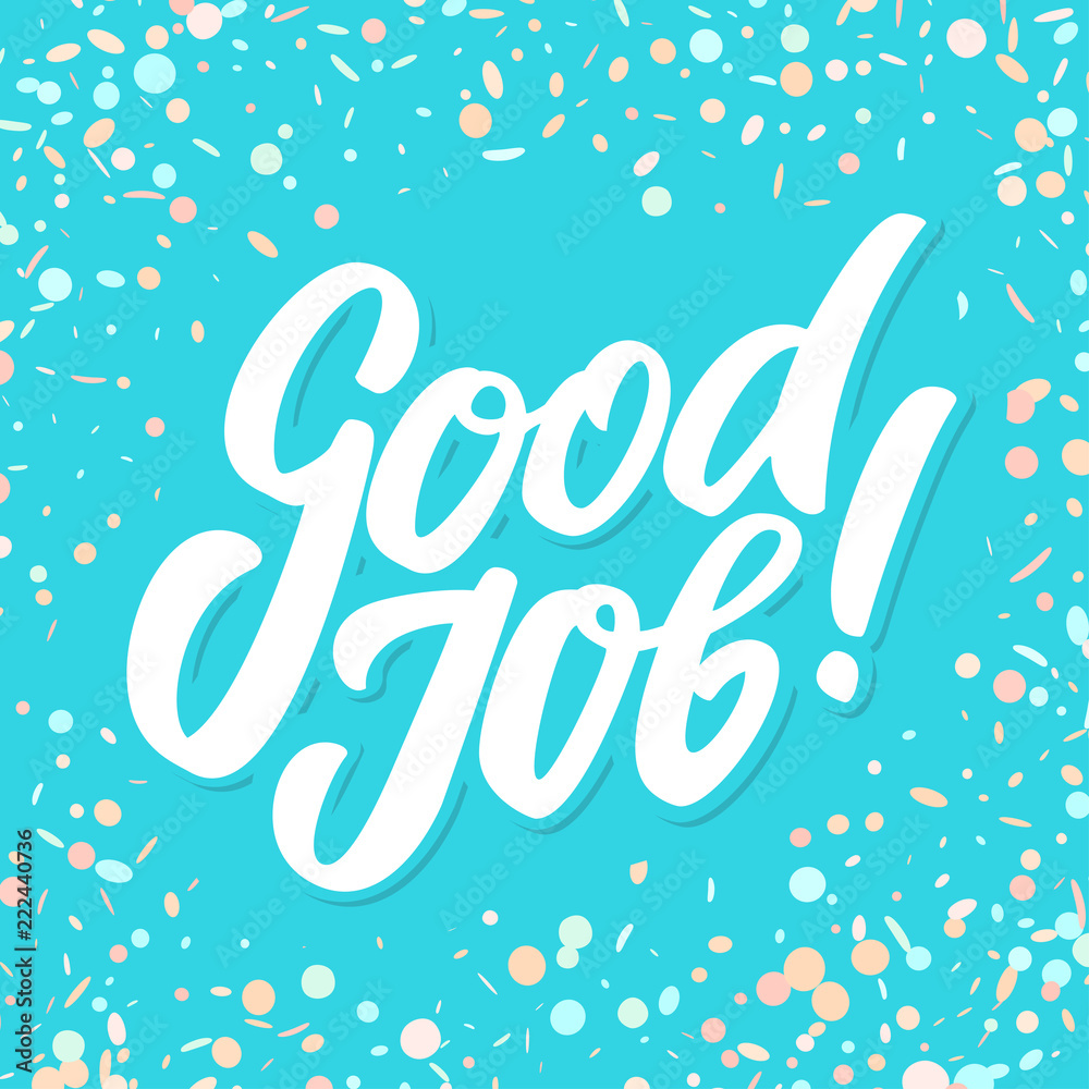 Good job banner. Stock Vector | Adobe Stock
