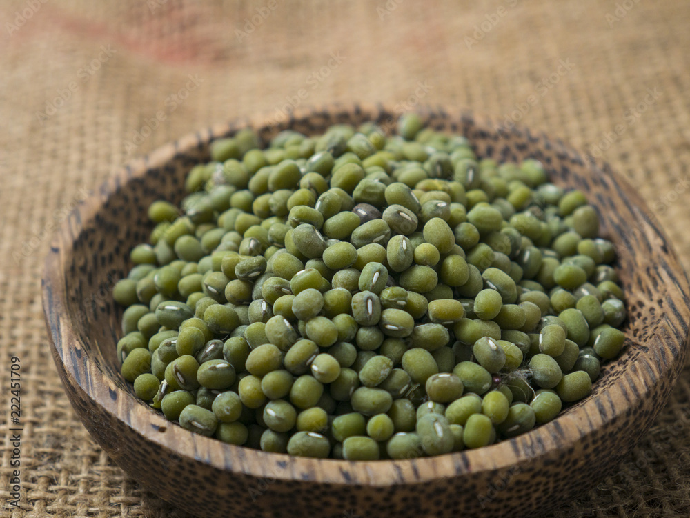 Mung Beans also known as Green Moong, Kacang Hijau, Vigna Radiata Stock ...