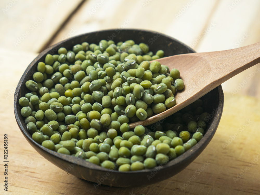 Mung Beans also known as Green Moong, Kacang Hijau, Vigna Radiata Stock ...