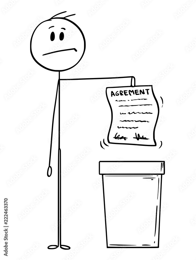 Cartoon stick drawing conceptual illustration of man or businessman ...