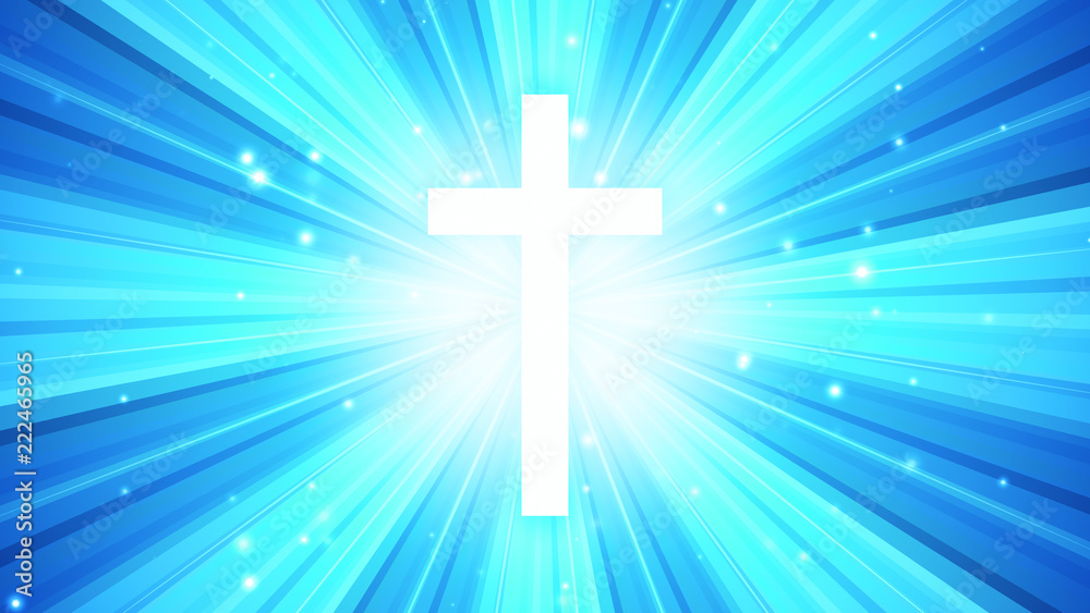 Worship and Prayer based cinematic clouds and light rays background ...