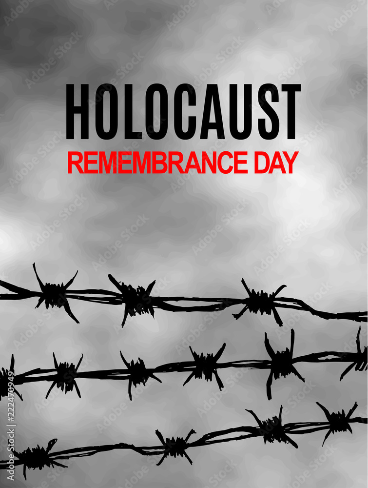 Vecteur Stock We Will Never Forget. Holocaust Remembrance Day ...
