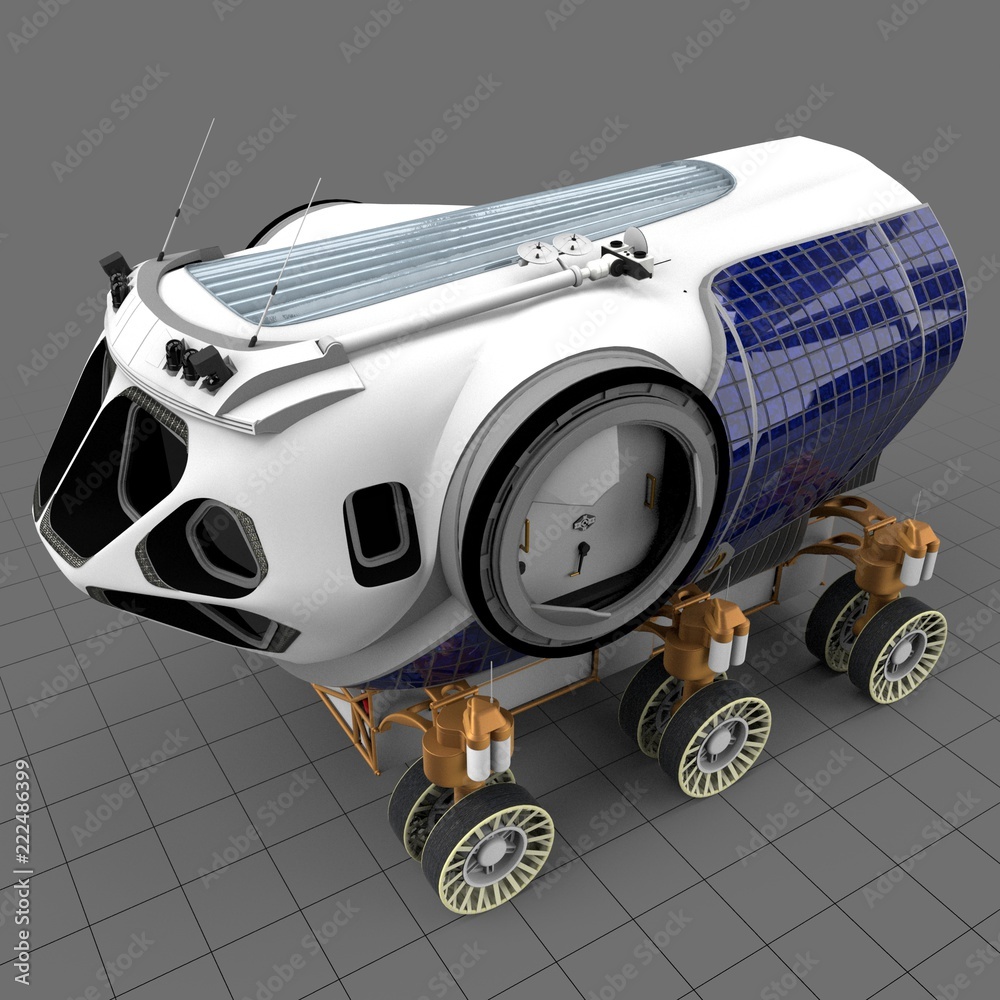 Space Exploration Vehicle Stock 3D asset | Adobe Stock
