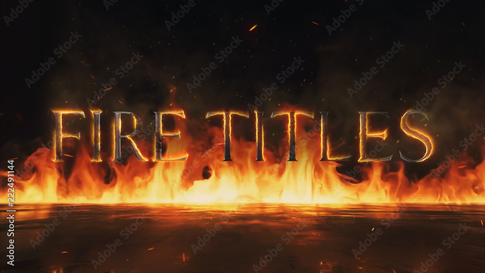 Fire Titles Stock テンプレート | Adobe Stock