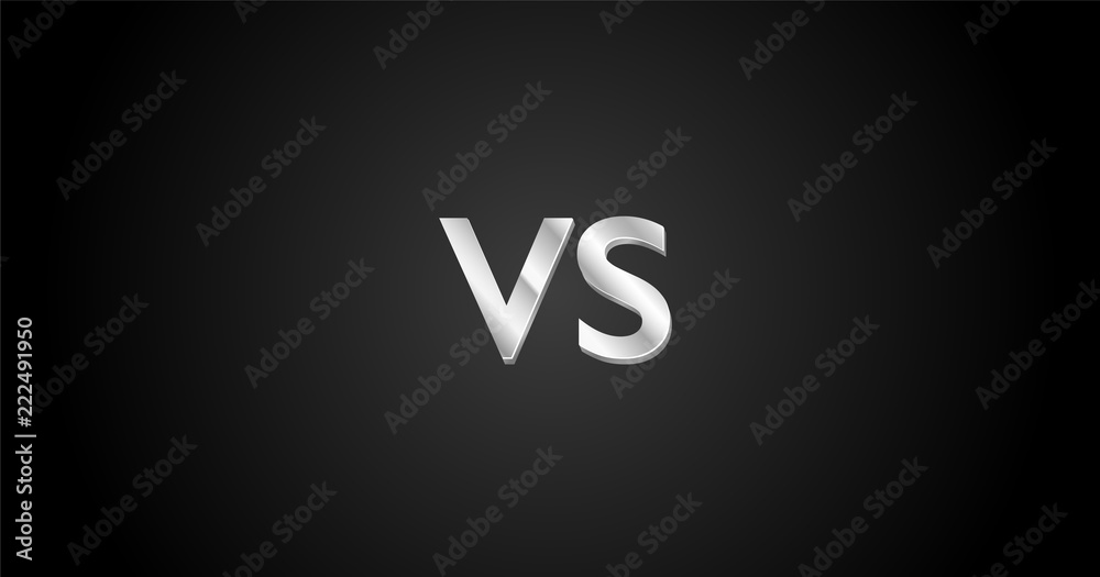 VS (Versus) design concept with empty space. Blank vector background ...