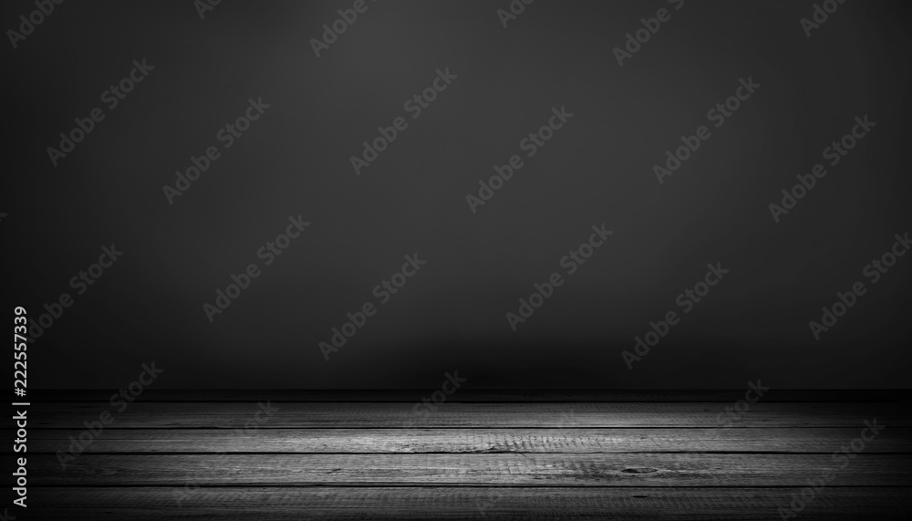 Dark table on black background. Stock Photo | Adobe Stock