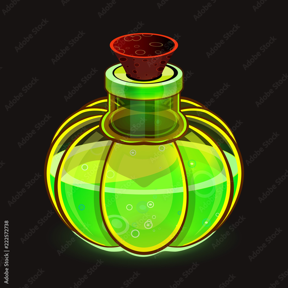 Yellow Potion Bottle