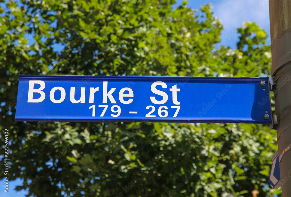 Bourke Street Melbourne Australia. Burke street is one of the most ...