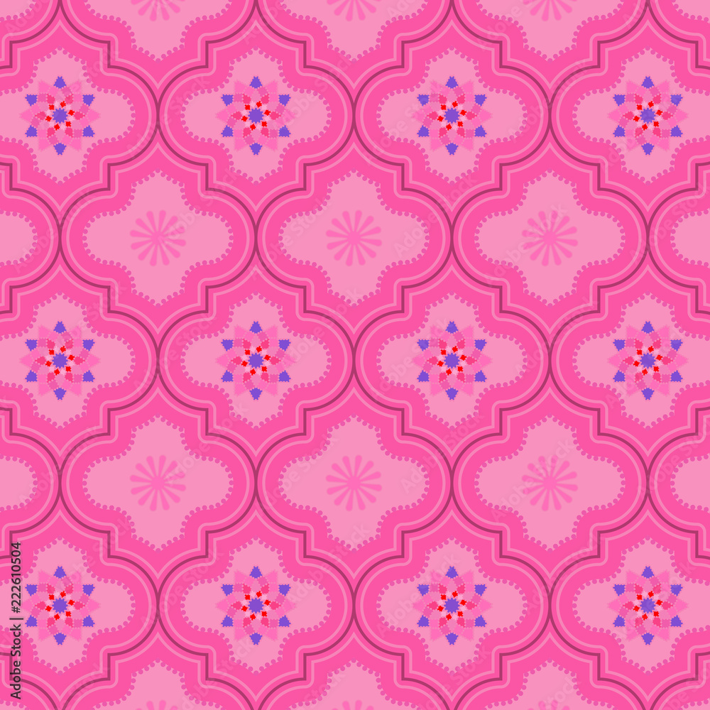 Pink Moroccan Pattern