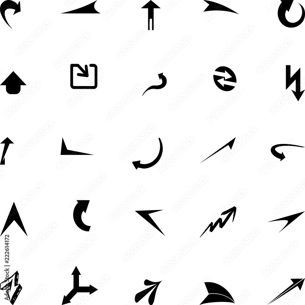 Verschiedene Pfeile, Pfeile, Symbole, Zeichen, Buttons, Vektor ...