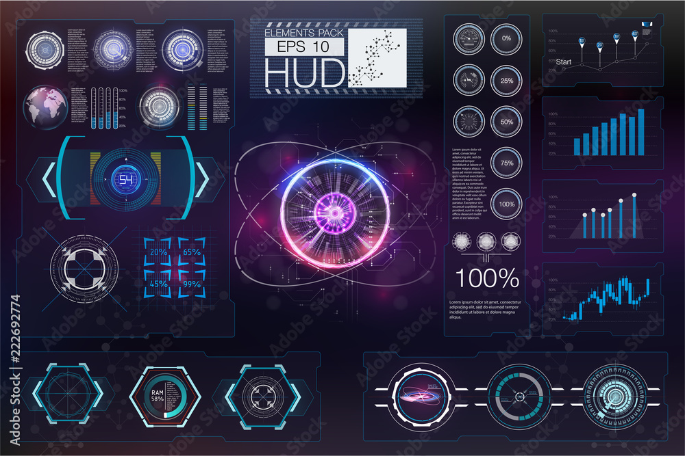 Head-up display elements for the web and app. Virtual Technology ...