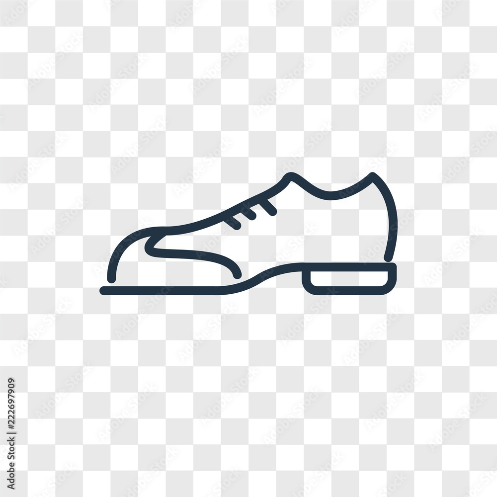 shoes icons isolated on transparent background. Modern and editable ...