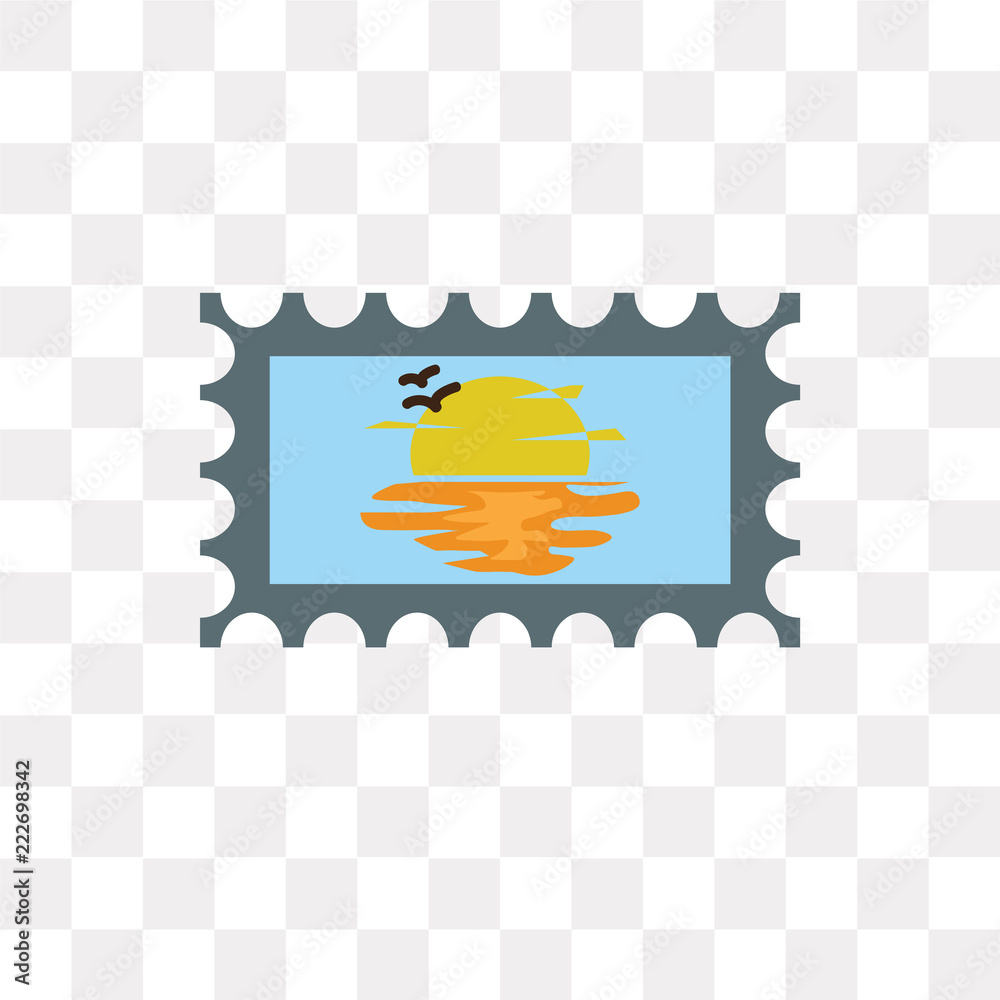 stamp icon on transparent background. Modern icons vector illustration ...
