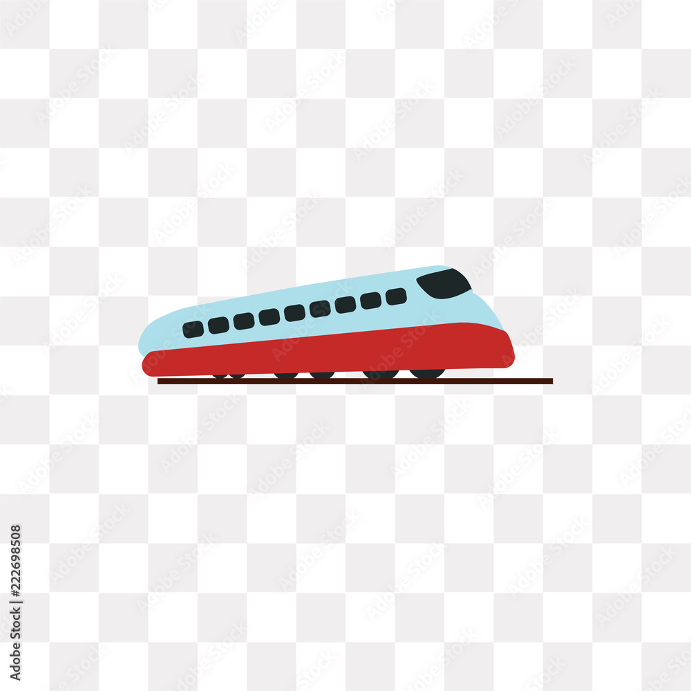 railway icon on transparent background. Modern icons vector ...