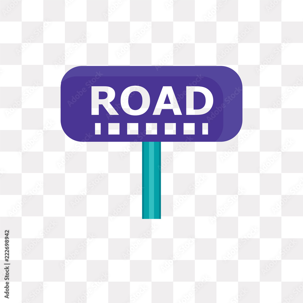 road icon on transparent background. Modern icons vector illustration ...