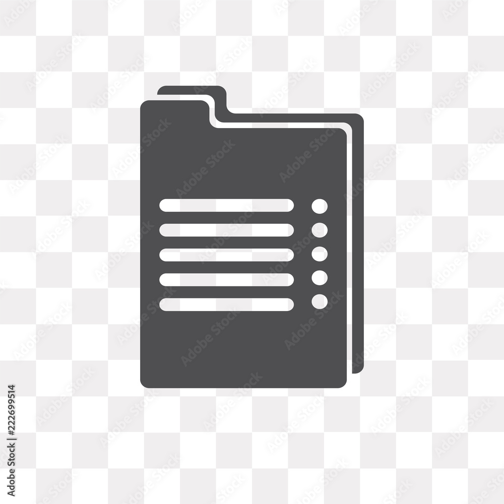 Vektorová grafika „recipe icon on transparent background. Modern icons ...