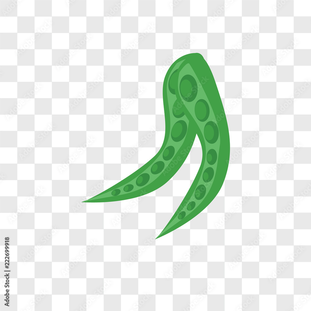 peas icons isolated on transparent background. Modern and editable peas ...