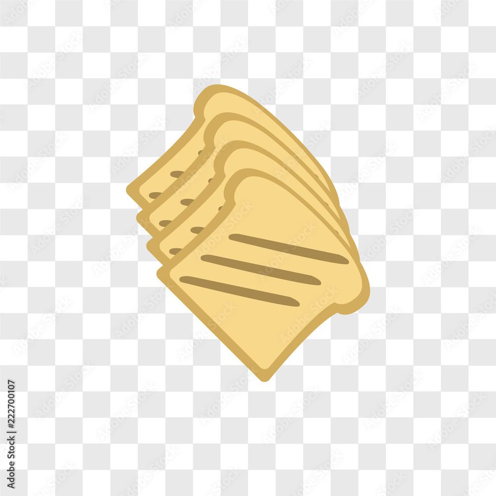 toast icons isolated on transparent background. Modern and editable ...