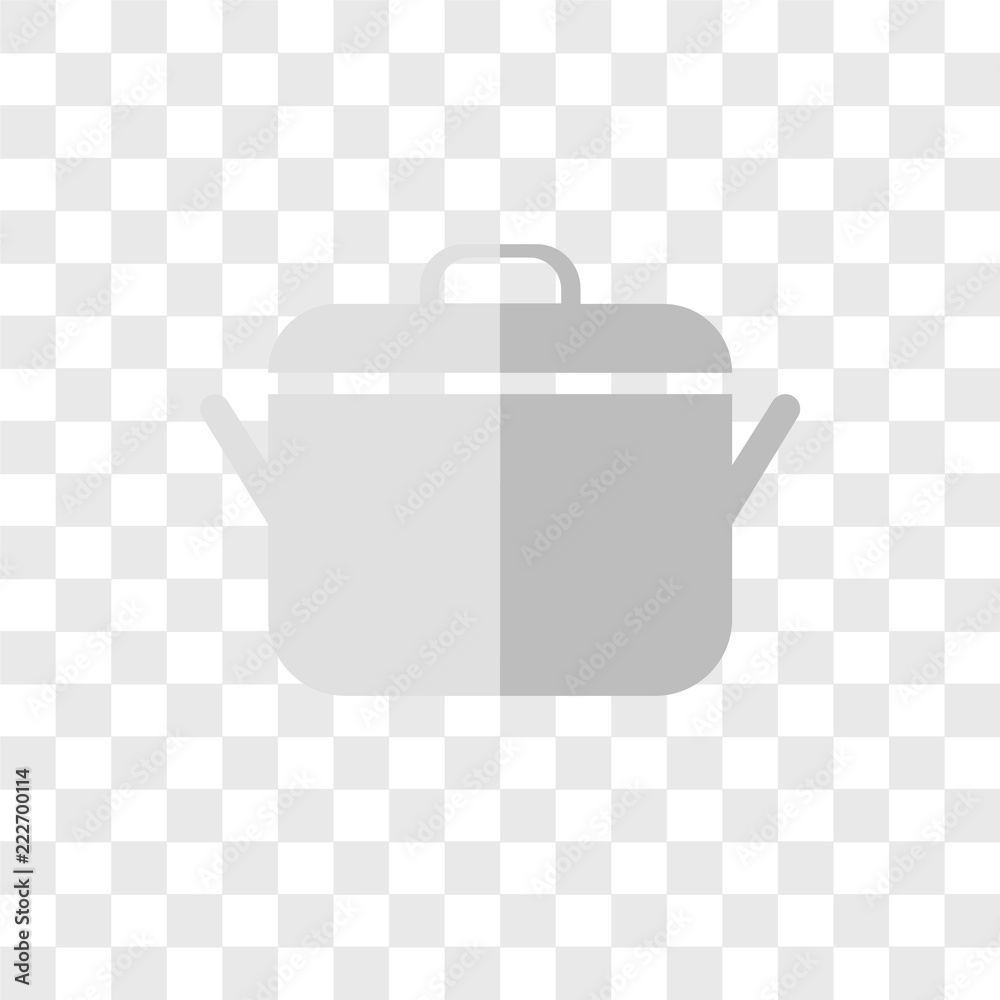pot icons isolated on transparent background. Modern and editable pot ...