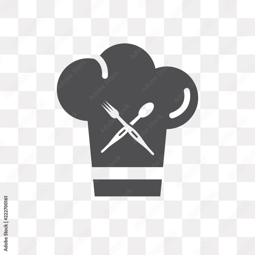 chef icon on transparent background. Modern icons vector illustration ...