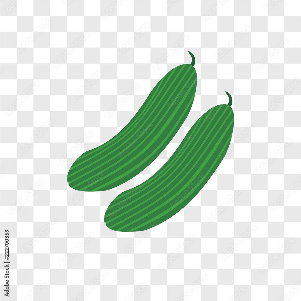 cucumber icons isolated on transparent background. Modern and editable ...