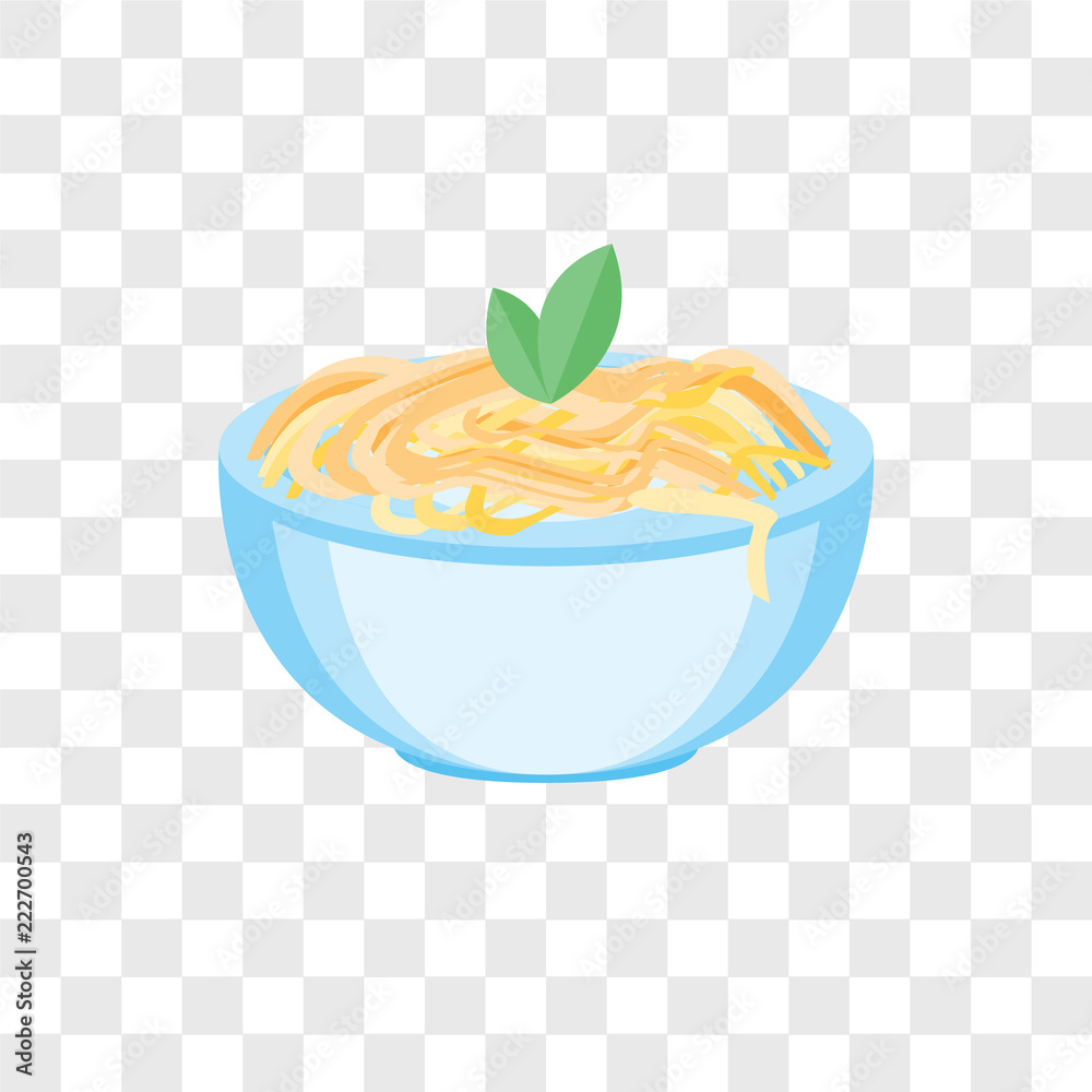 pasta icons isolated on transparent background. Modern and editable ...