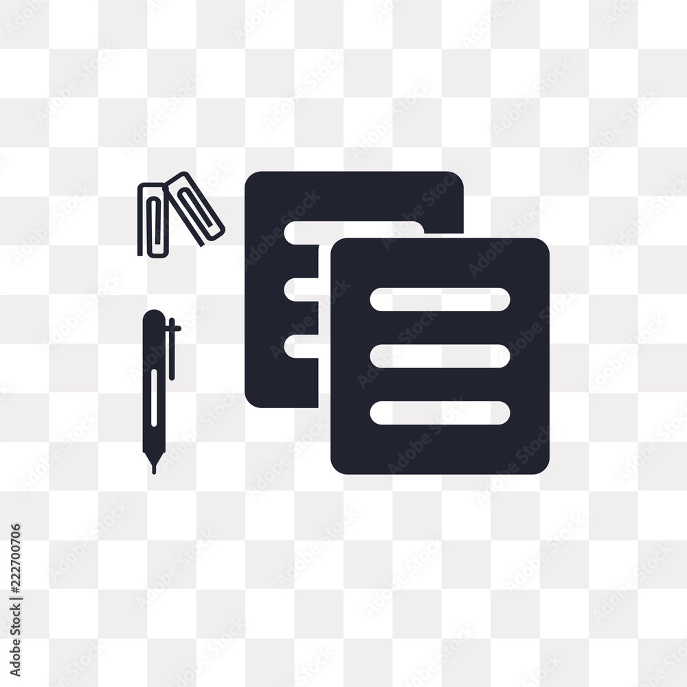 file icon on transparent background. Modern icons vector illustration ...