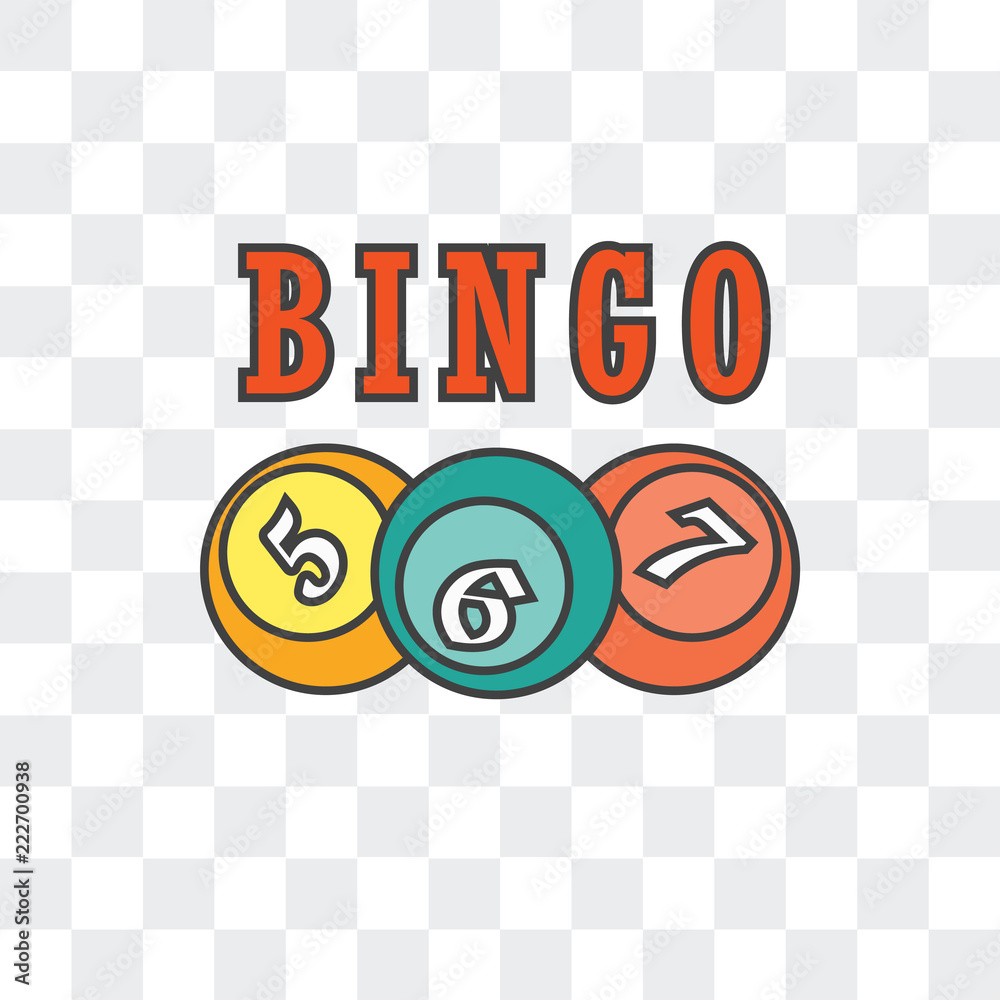 bingo icon isolated on transparent background. Modern and editable ...