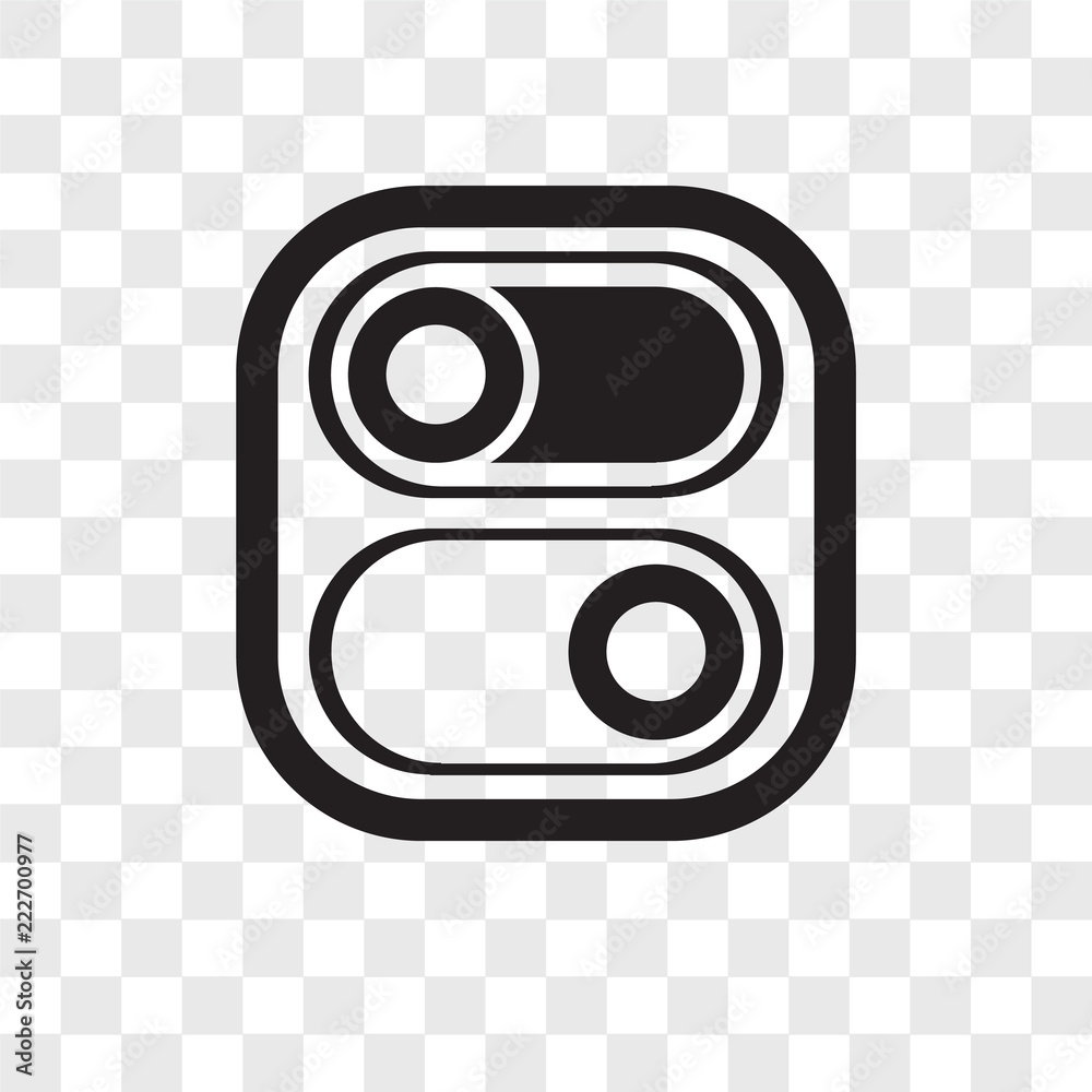 switch icons isolated on transparent background. Modern and editable ...