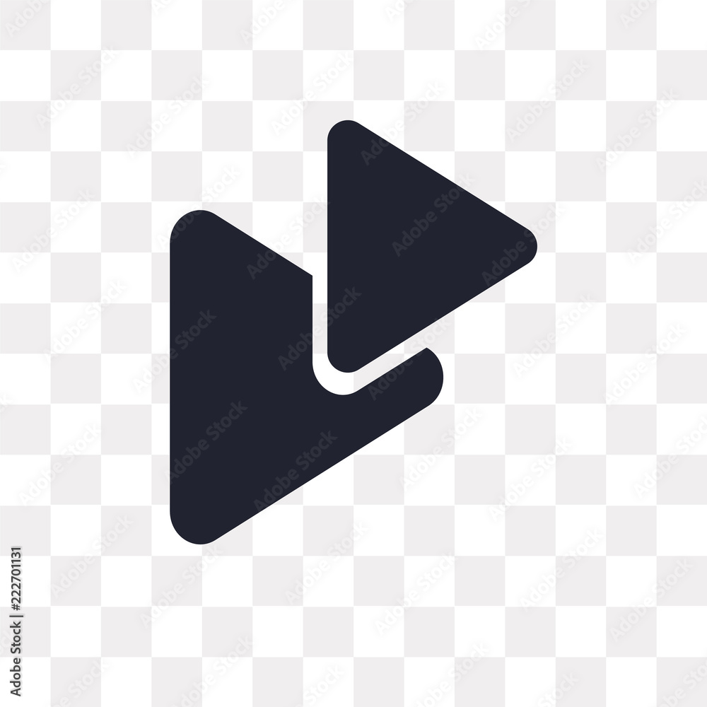 play button icon on transparent background. Modern icons vector ...