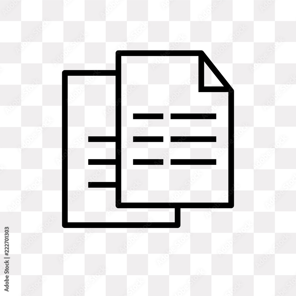 page with one curled corner icon on transparent background. Modern ...