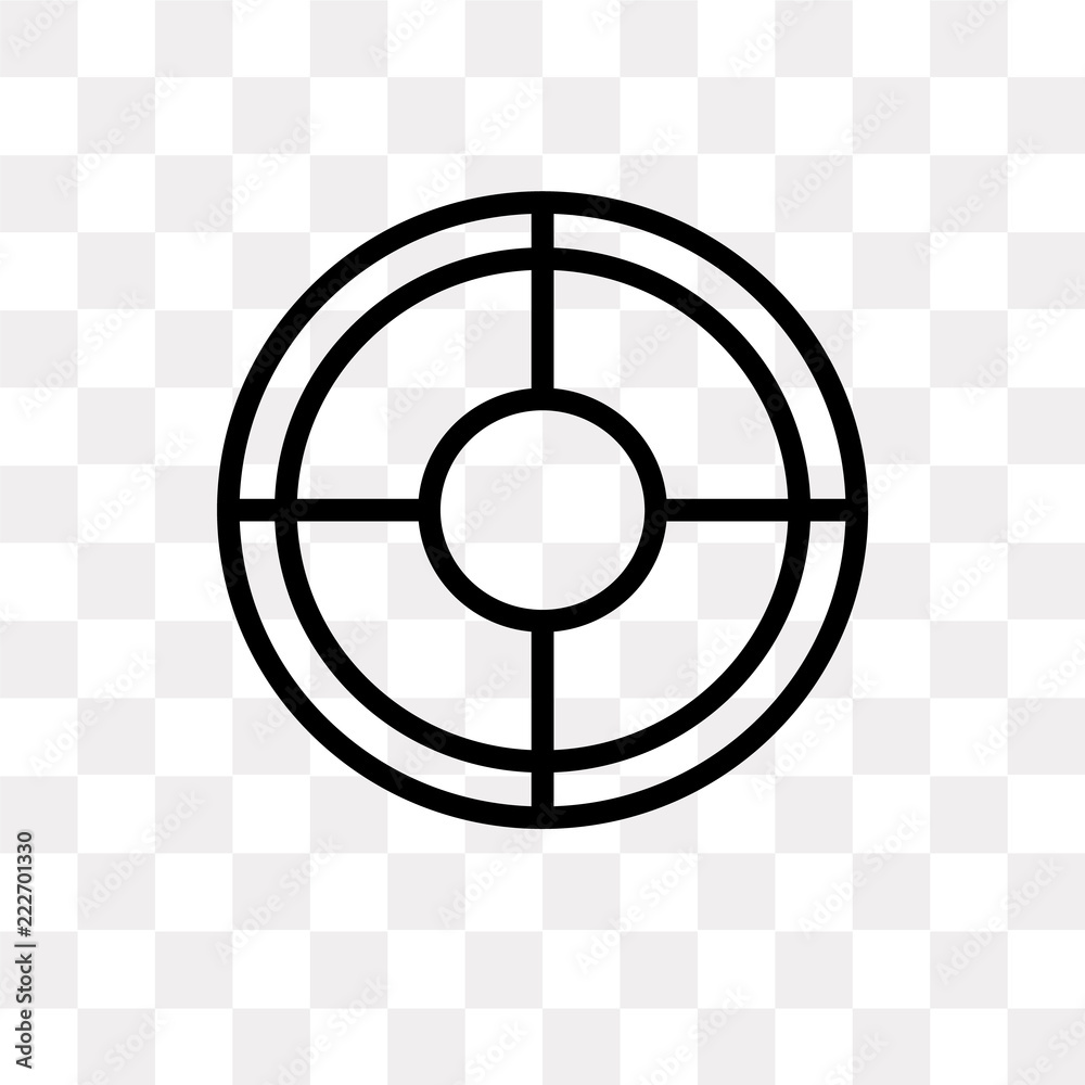 target icon on transparent background. Modern icons vector illustration ...