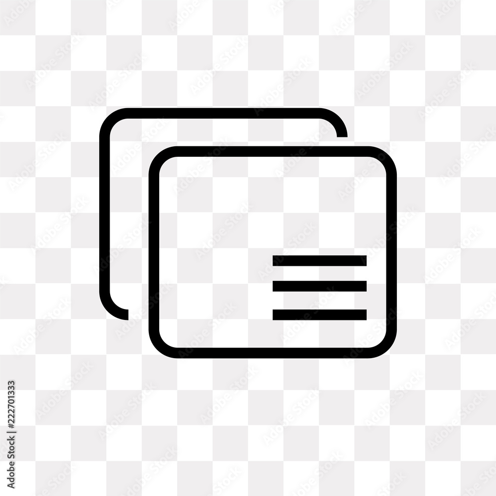 overlay icon on transparent background. Modern icons vector ...