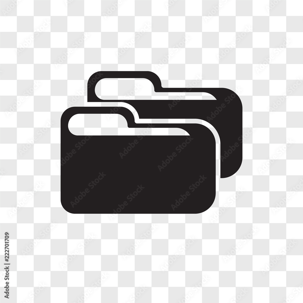 folder icons isolated on transparent background. Modern and editable ...