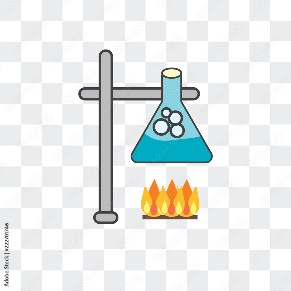 burner icon isolated on transparent background. Modern and editable ...