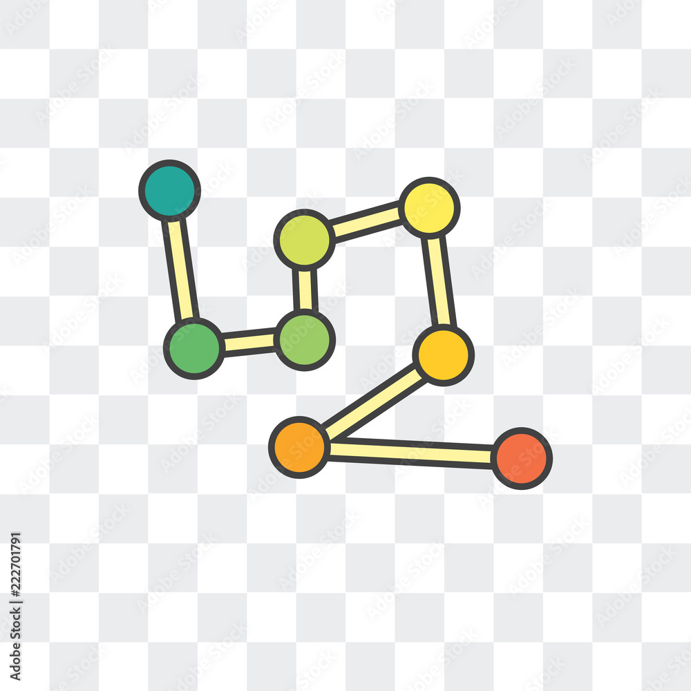 constellation icon isolated on transparent background. Modern and ...
