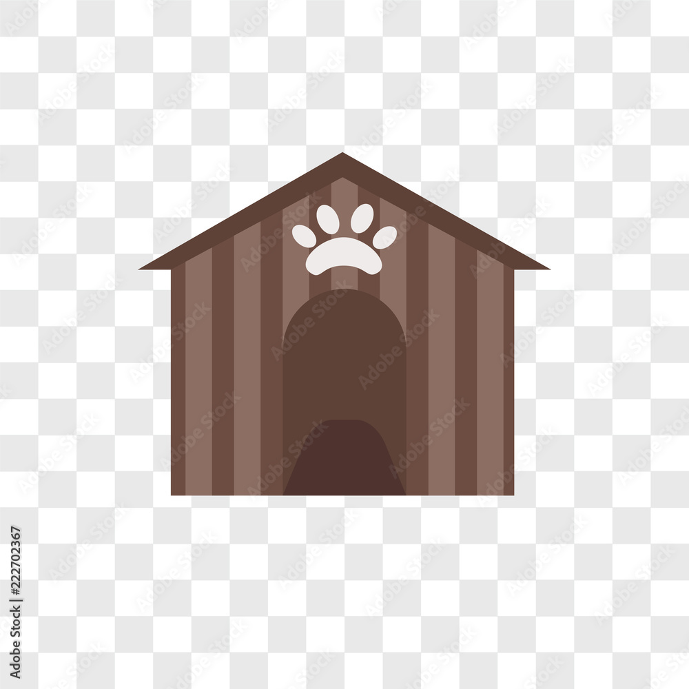 Vecteur Stock kennel icons isolated on transparent background. Modern ...