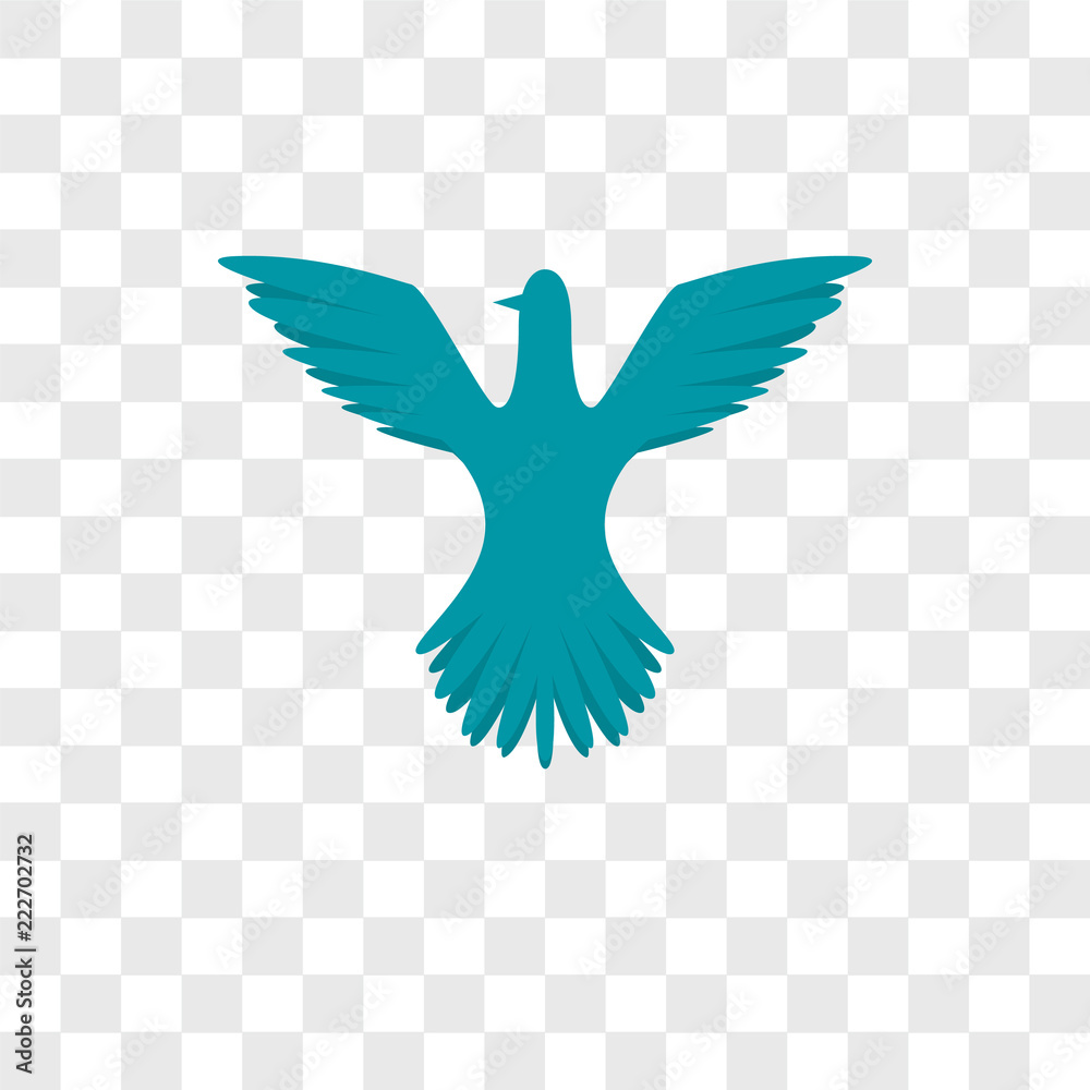 bird icons isolated on transparent background. Modern and editable bird ...