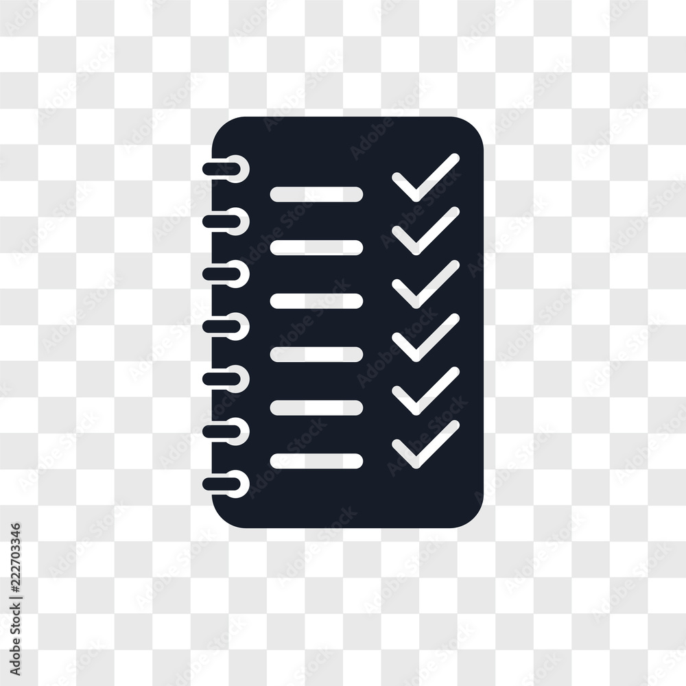 planning icons isolated on transparent background. Modern and editable ...