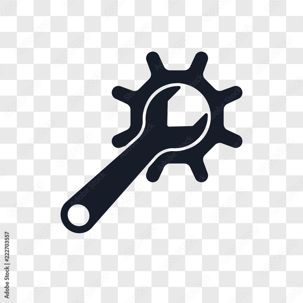 maintenance icons isolated on transparent background. Modern and ...